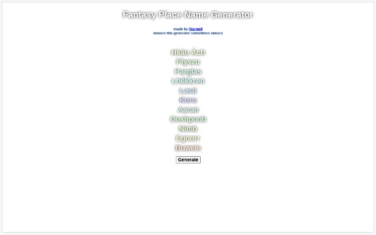 Seé O ― Perchance Generator