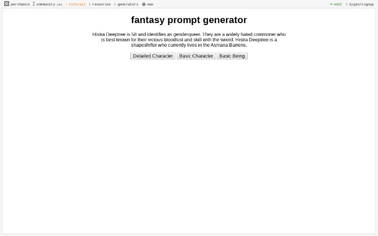 fantasy prompt generator