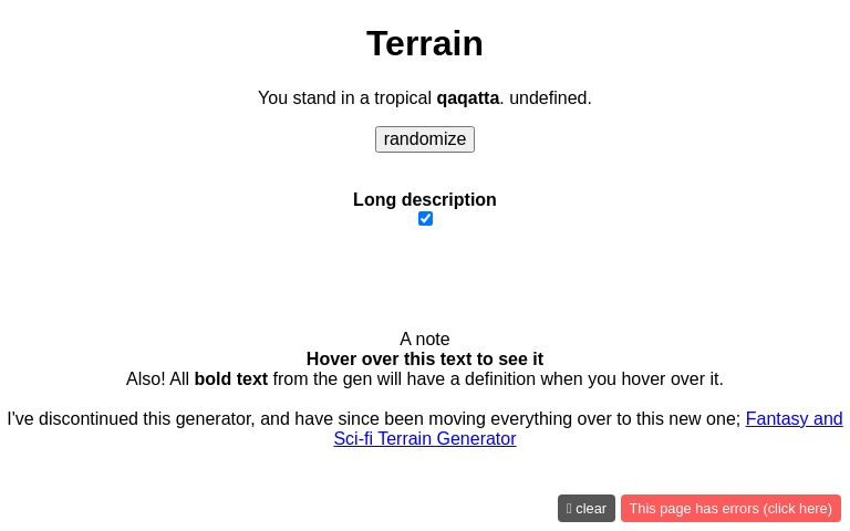 Terrain ― Perchance Generator