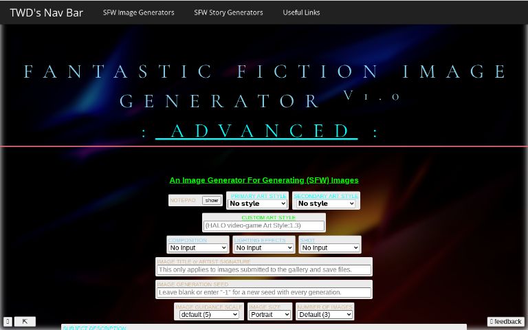 An Image Generator For Generating (SFW) Images