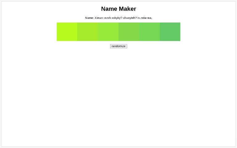 Name Maker ― Perchance Generator
