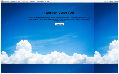 Fantasy Generator