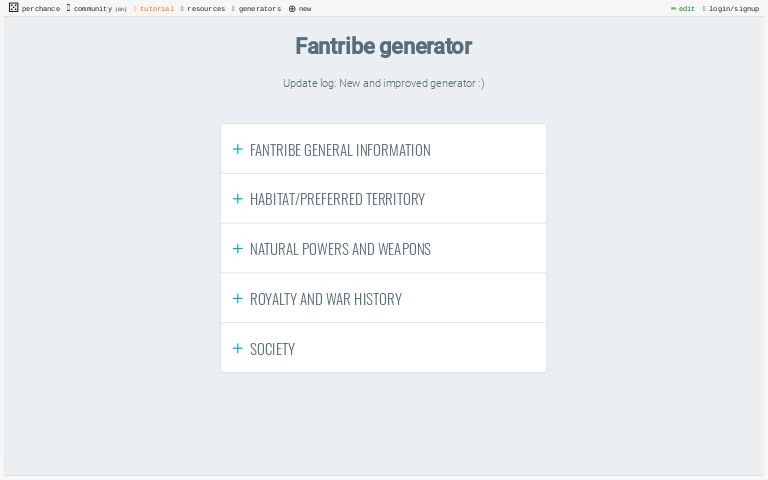 Fantribe generator