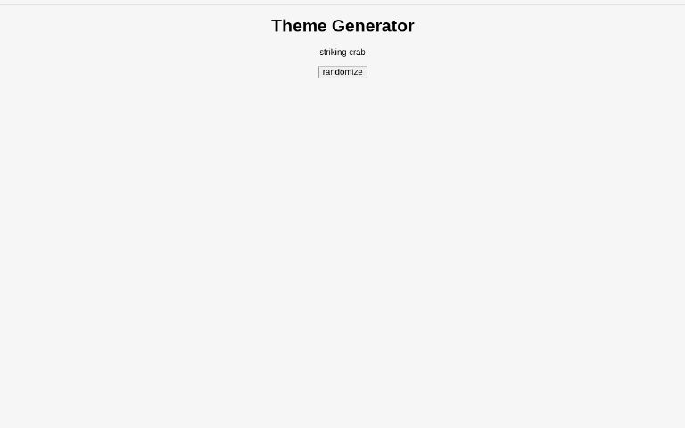 Theme Generator