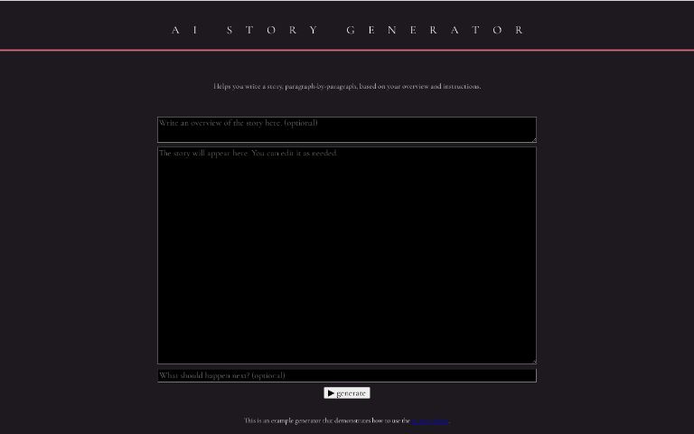 AI Story Generator