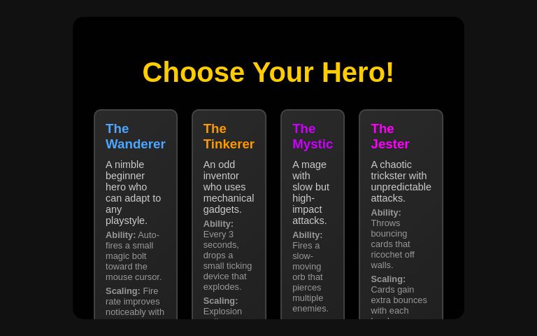 Choose Your Hero! ― Perchance Generator