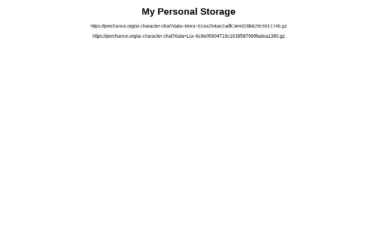 My Personal Storage ― Perchance Generator