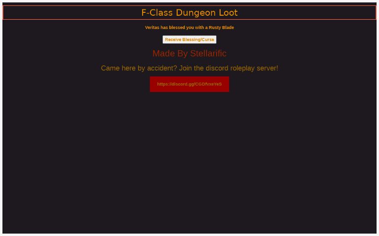 fclassdungeonloot ― Perchance Generator