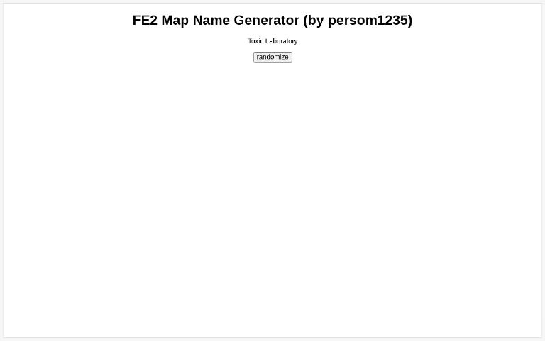 FE2 Map Name Generator (by persom1235)