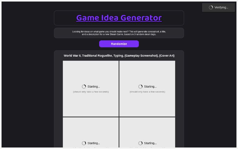 Game Idea Generator