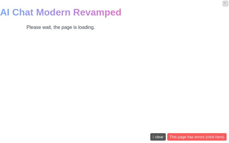 AI Chat Modern Revamped