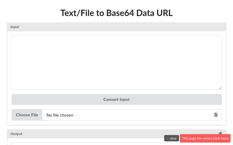 Text/File to Base64 Data URL ― Perchance Generator