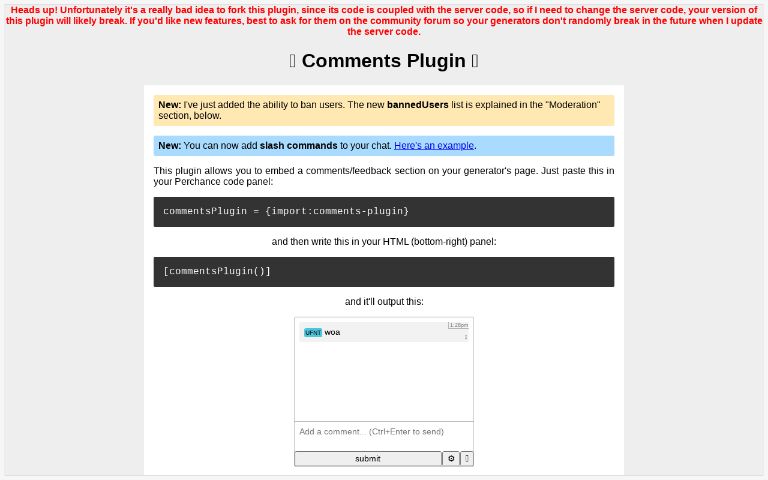 💬 Comments Plugin 💬