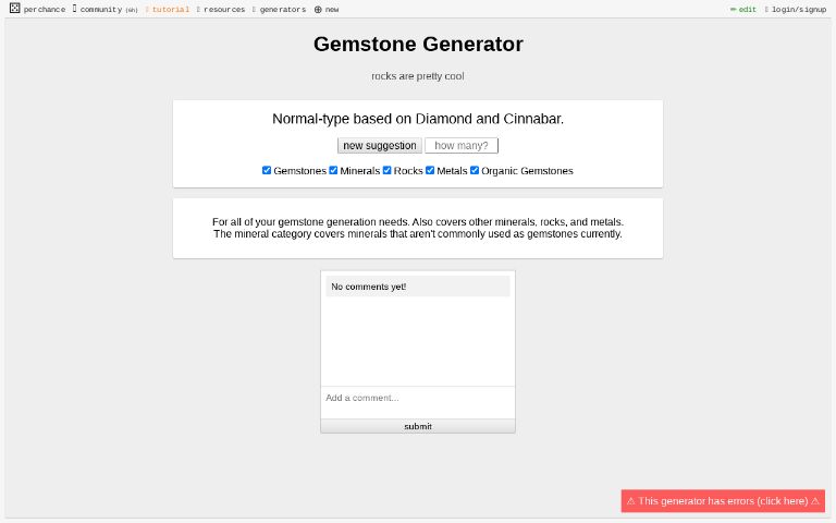 Gemstone Generator