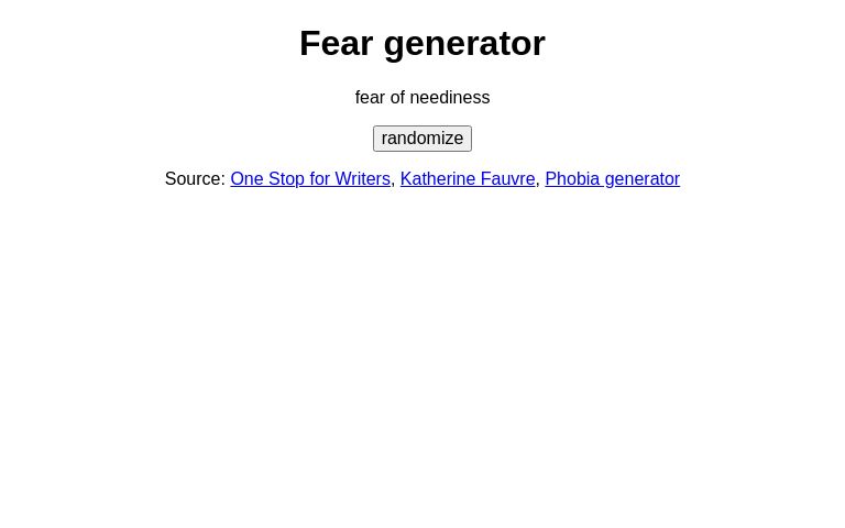 Fear generator