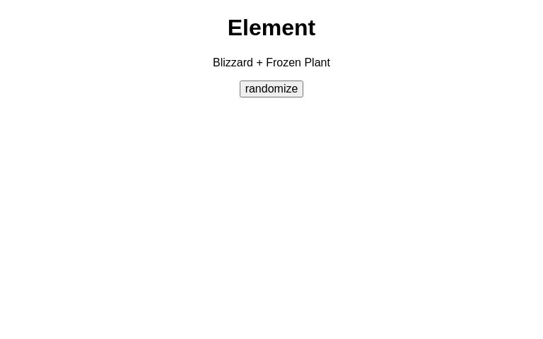 Element ― Perchance Generator