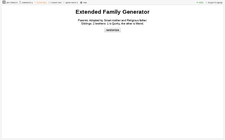 Extended Family Generator