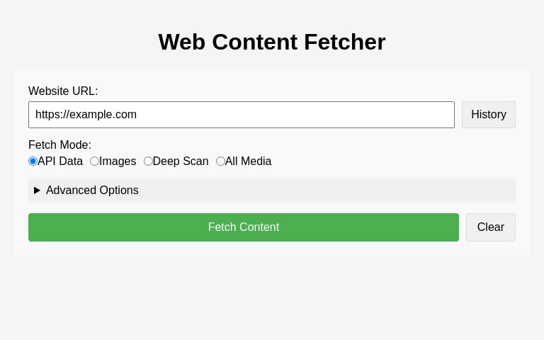 Web Content Fetcher ― Perchance Generator