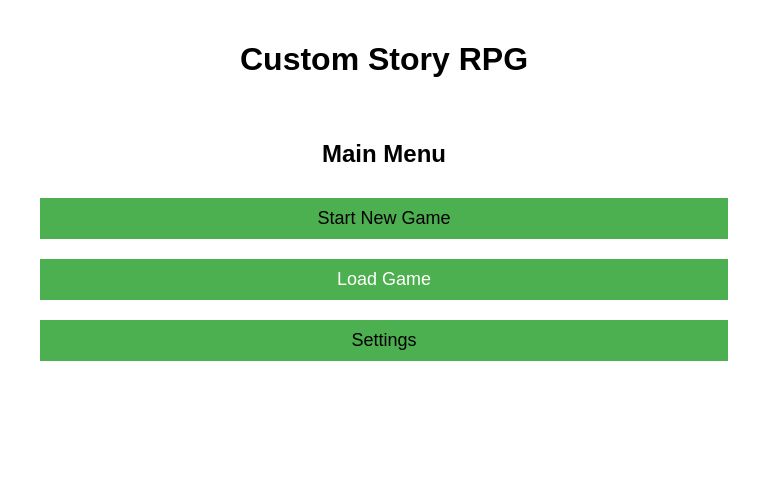 Custom Story RPG ― Perchance Generator