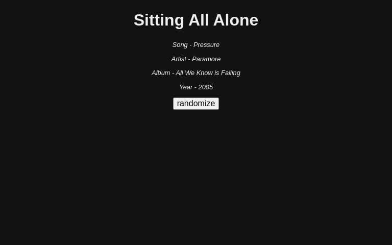 The Sound of my Only Hope ― Perchance Generator