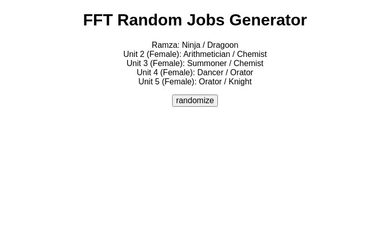 FFT Random Jobs Generator