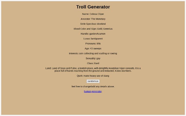 Troll Generator