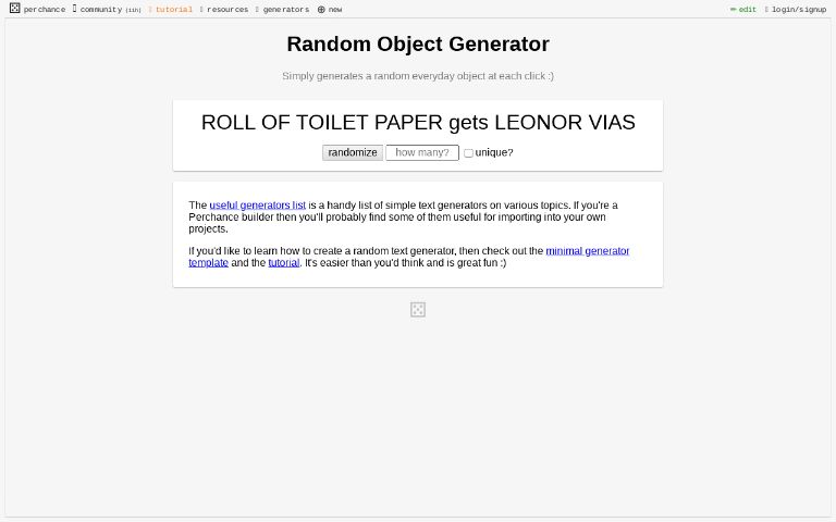 Random Object Generator