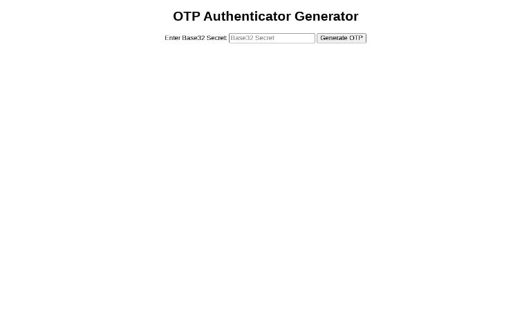 OTP Authenticator Generator