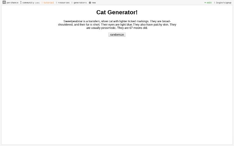 Cat Generator!