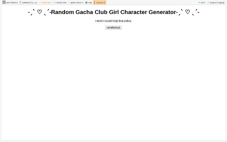˗ˏˋ ♡ ˎˊ˗Random Gacha Club Girl Character Generator˗ˏˋ ♡ ˎˊ˗