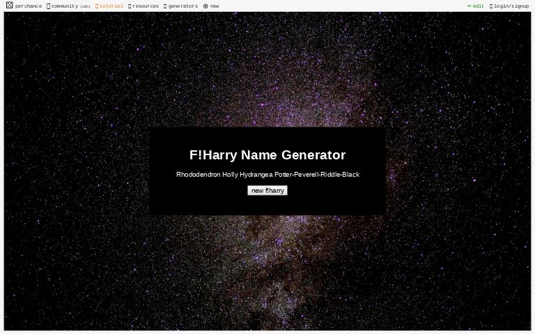 F!Harry Name Generator