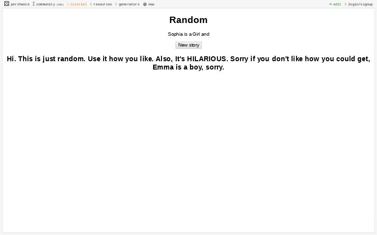 Random ― Perchance Generator