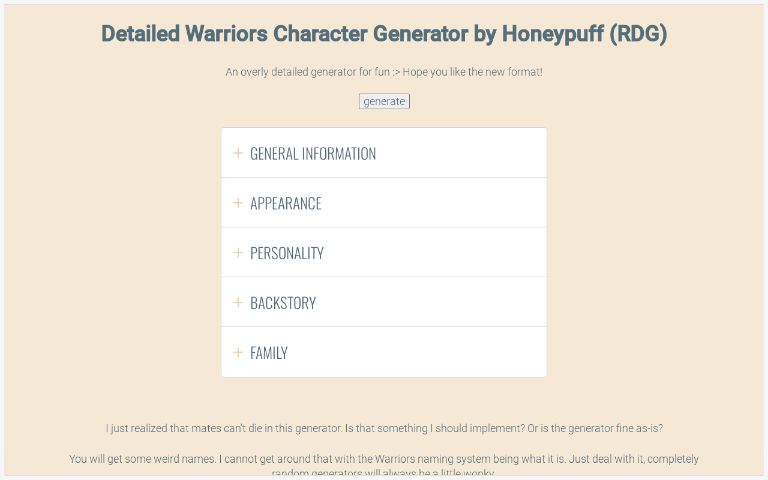 Expanded Generator Filter ― Perchance