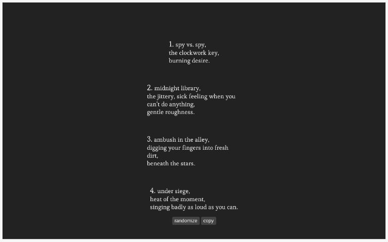 prompts ― Perchance Generator