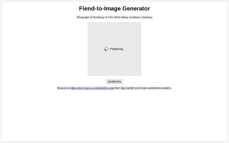 Fiend-to-Image Generator