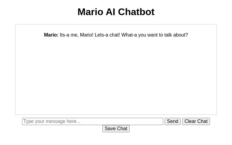 Mario AI Chatbot ― Perchance Generator
