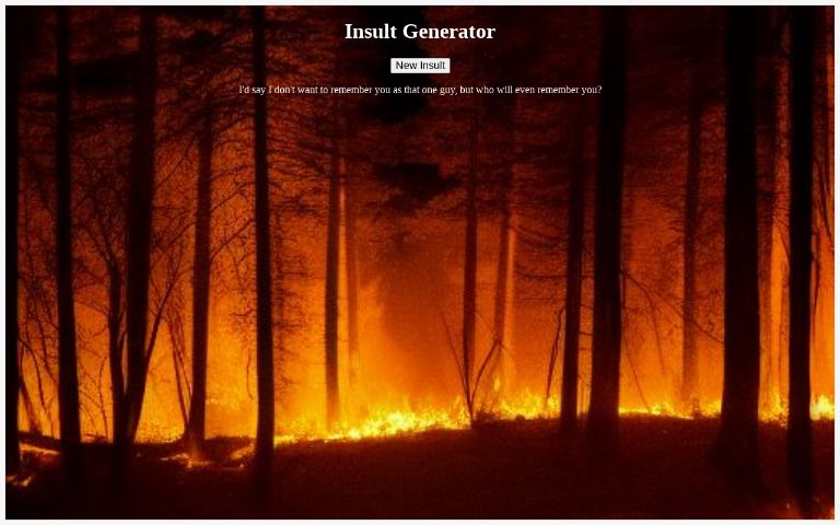 Insult Generator