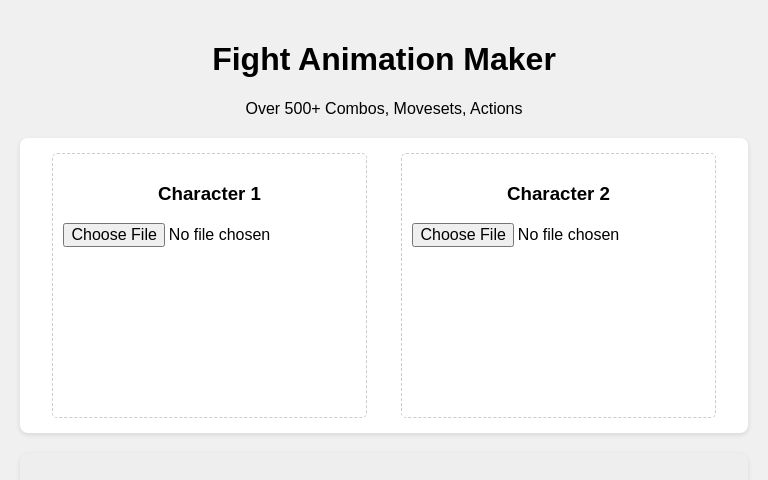 Fight Animation Maker ― Perchance Generator