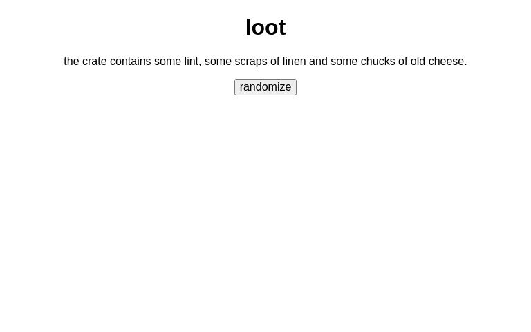 loot ― Perchance Generator