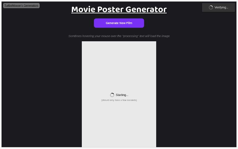 Movie Poster Generator