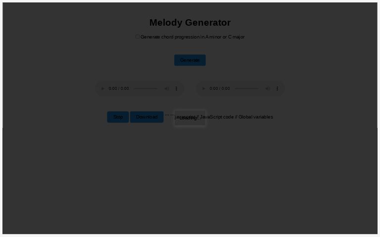 Melody Generator