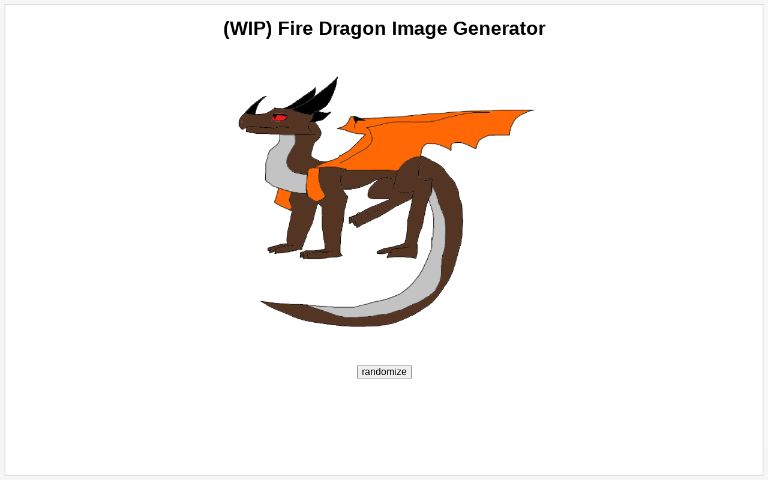 (WIP) Fire Dragon Image Generator