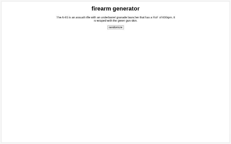 firearm generator