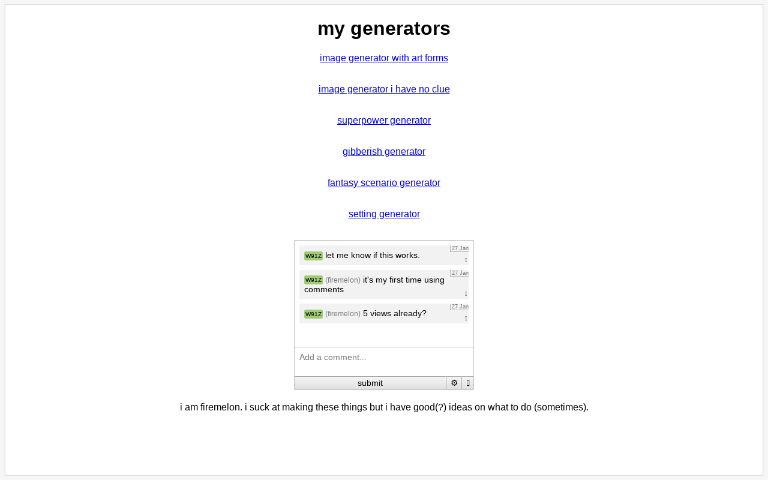 my generators