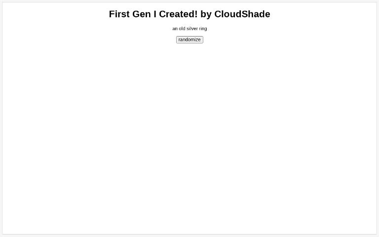 First Gen I Created! by CloudShade ― Perchance Generator