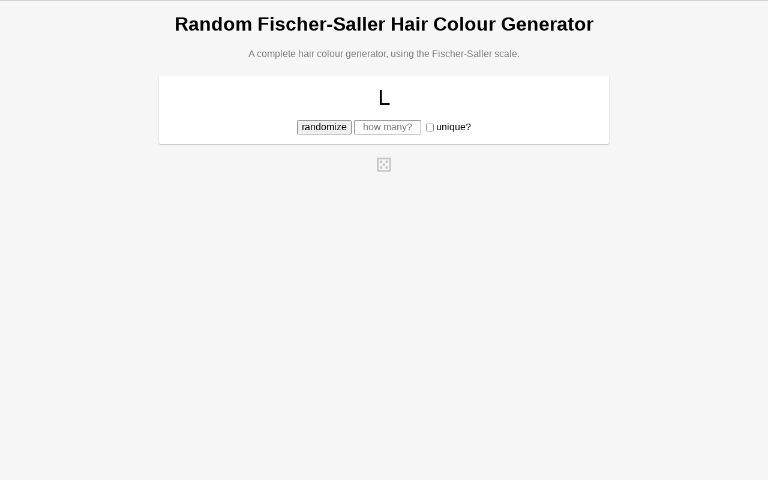 Random Fischer-Saller Hair Colour Generator