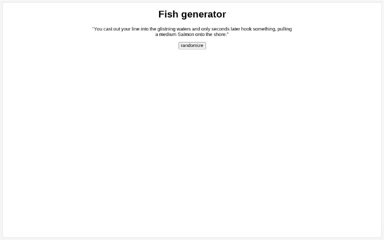 Fish generator