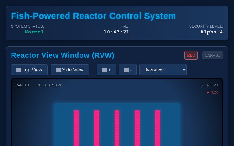 Fish-Powered Reactor Control System ― Perchance Generator