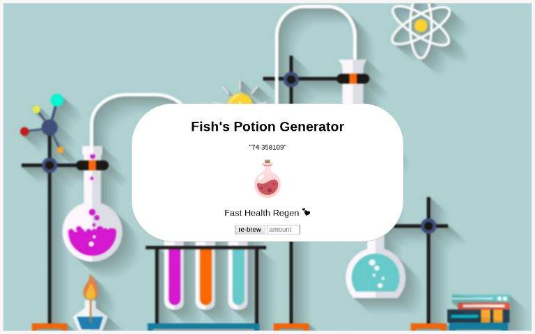 Fish's Potion Generator