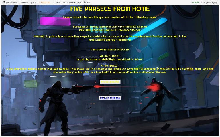 Five Parsecs World Generator